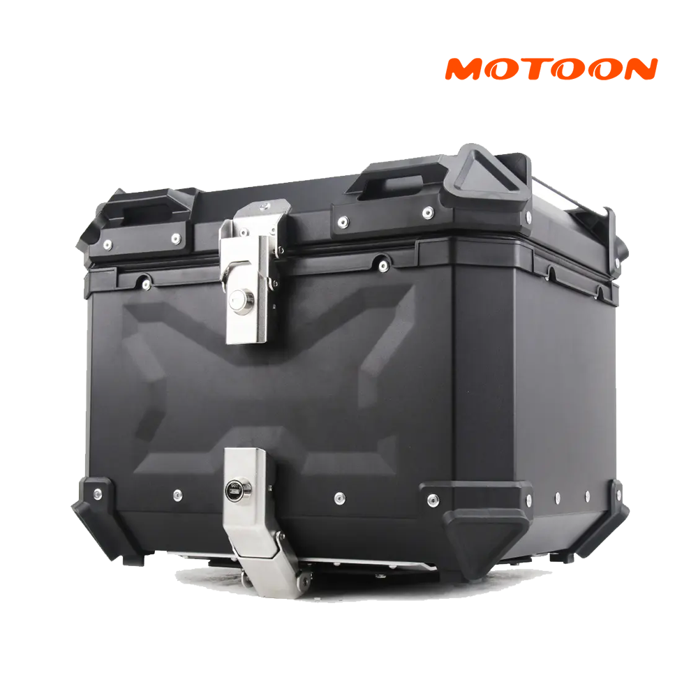 Cajuela de Aluminio 45LT Con Respaldar para Moto – Mercomax Motors