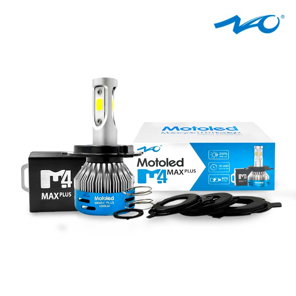 Motoled M4MAX PLUS H4 4.500LM Multivoltaje | Mercomax Motors