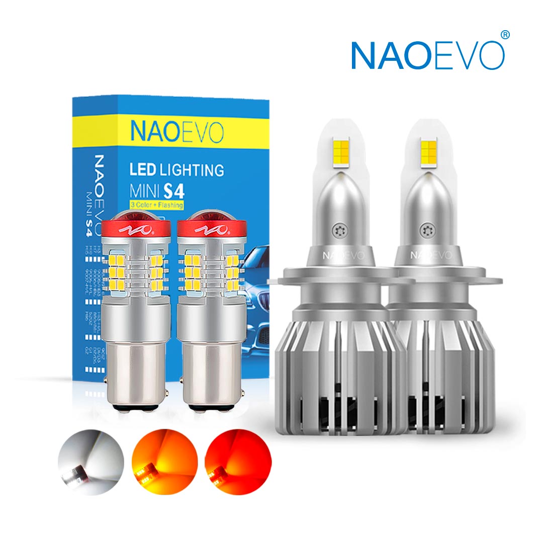 S4 Tricolor 9.000LM + Led Señal 1157 1.500LM | Mercomax Motors