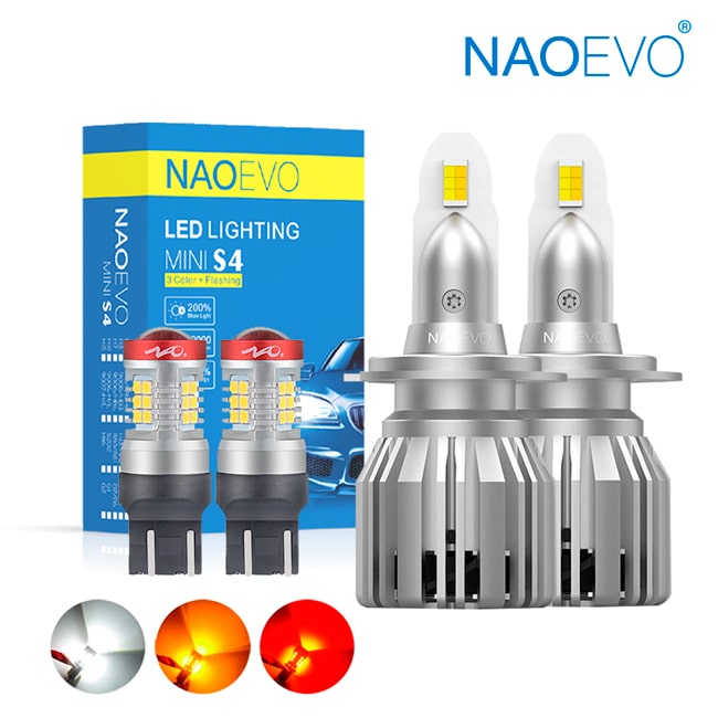 S4 Tricolor 9.000LM + Led Señal T20 1.500LM | Mercomax Motors