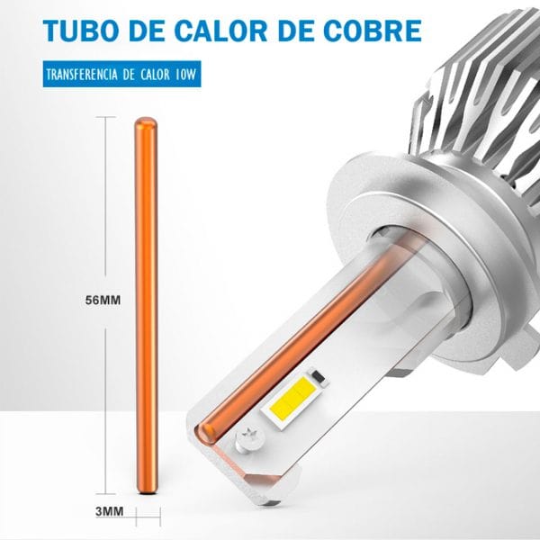 Foco Led GT6 H27 10.000LM Chip Oem Philips | Mercomax Motors