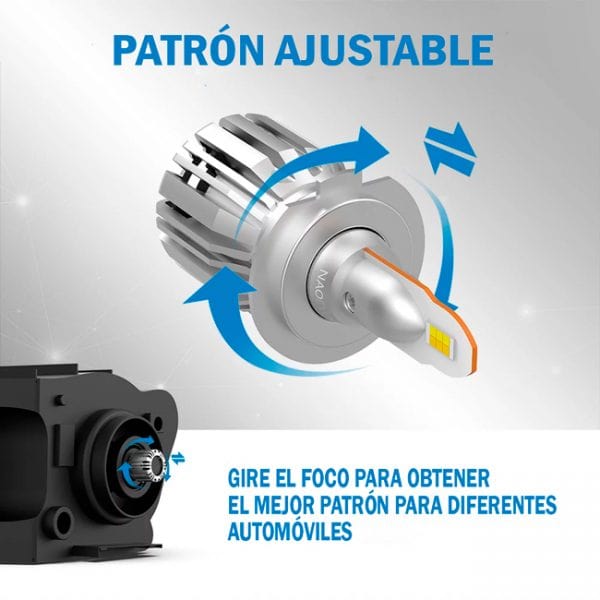 Foco Led S4 H27 9.000LM Tricolor Chip Oem Philips | Mercomax Motors