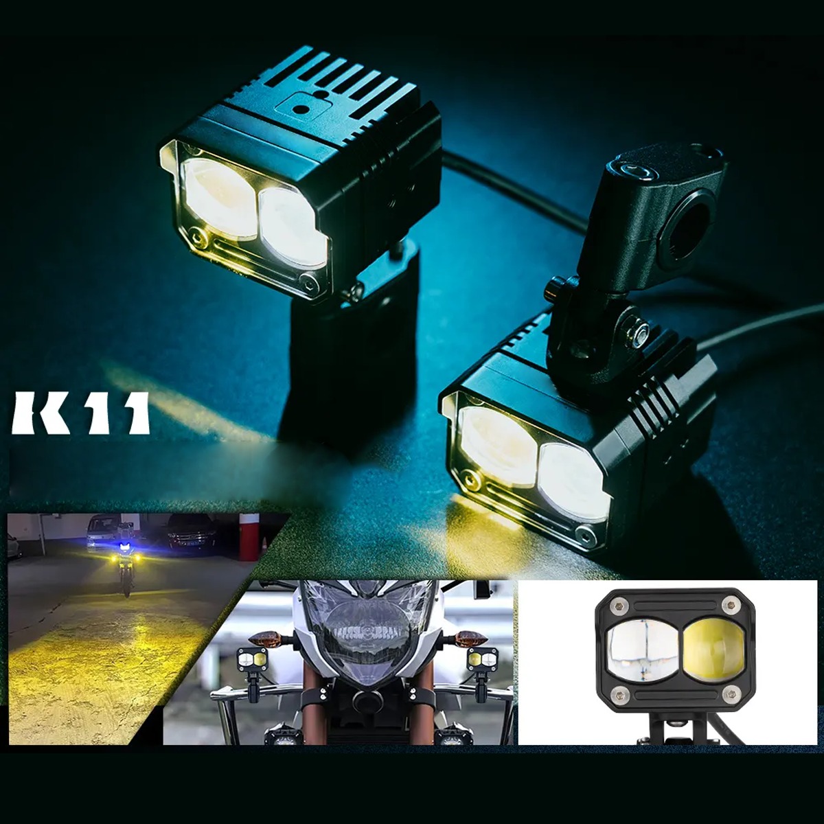 Explorador Led Premium K11 Dual Color 14.000LM | Mercomax Motors